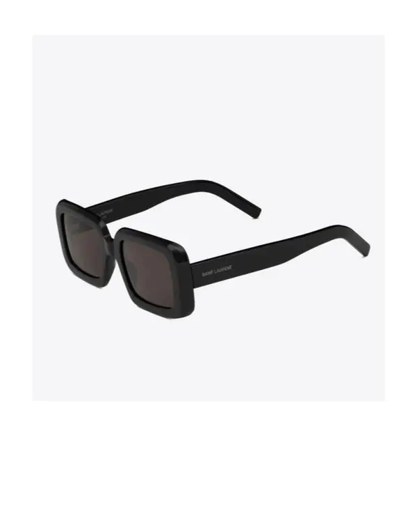 Saint Laurent Rectangular Frame Sunglasses - Black