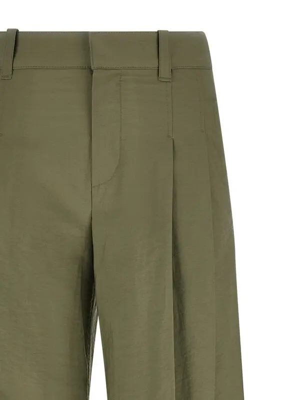 Brunello Cucinelli Pleated Wide-leg Trousers - Green