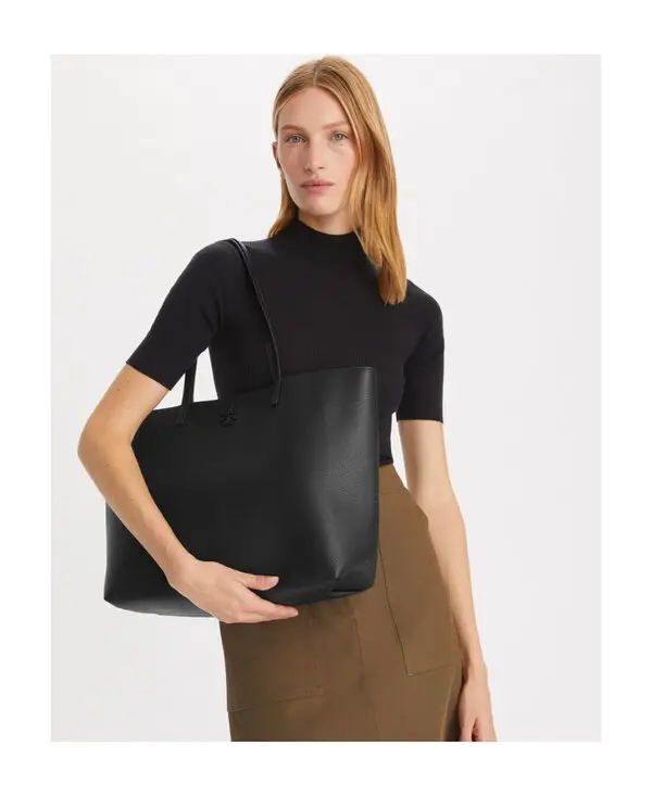Tory Burch Mcgraw Logo Patch Tote Bag