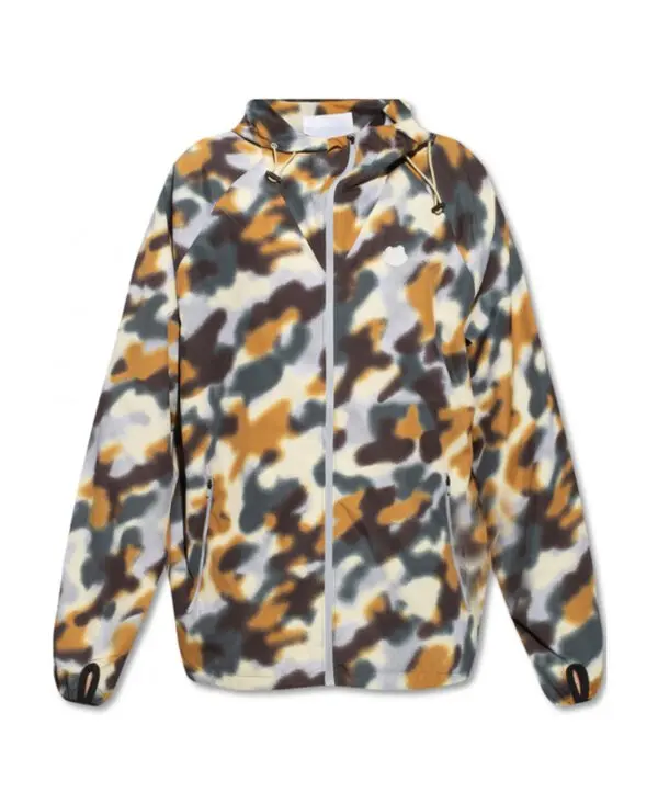 Kenzo Hooded Camouflage Casual Jacket