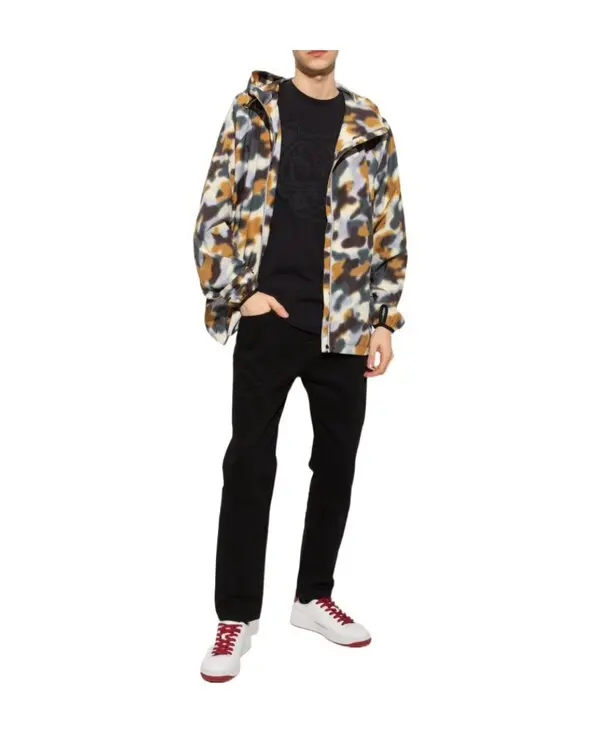 Kenzo Hooded Camouflage Casual Jacket