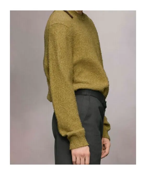 MAISON MARGIELA Textured Knit Sweater - Light Green