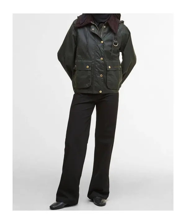 Barbour Hooded Corduroy Collar Jacket