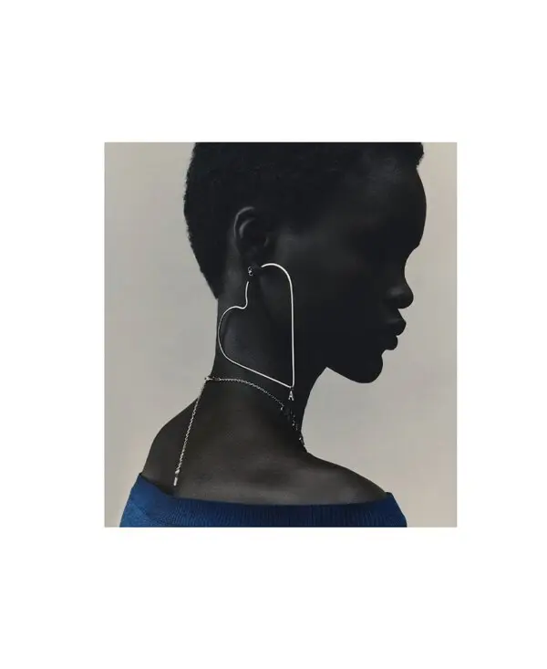 AMI Paris X Alan Crocetti Heart Hoop Earring