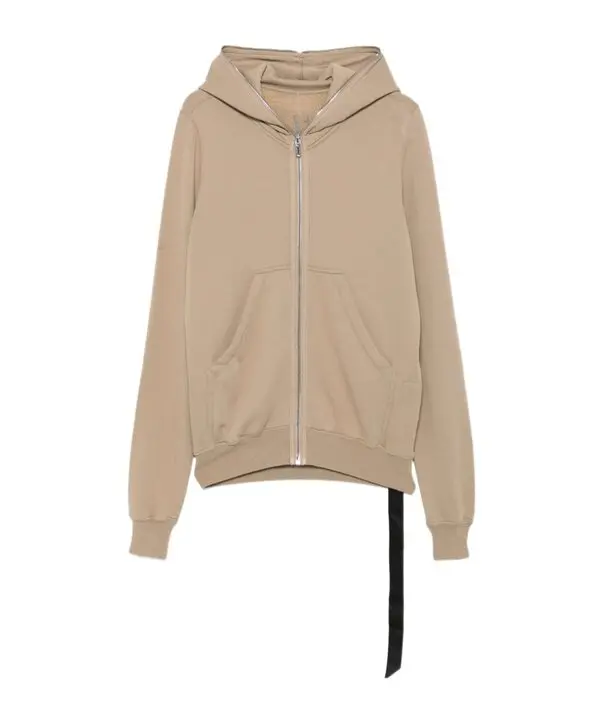 Rick Owens Gimp Zipped Hoodie - Beige
