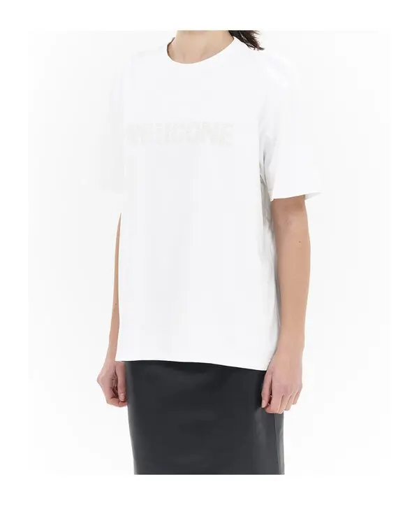 We11Done Short Sleeve T-shirt With Pearl Logo