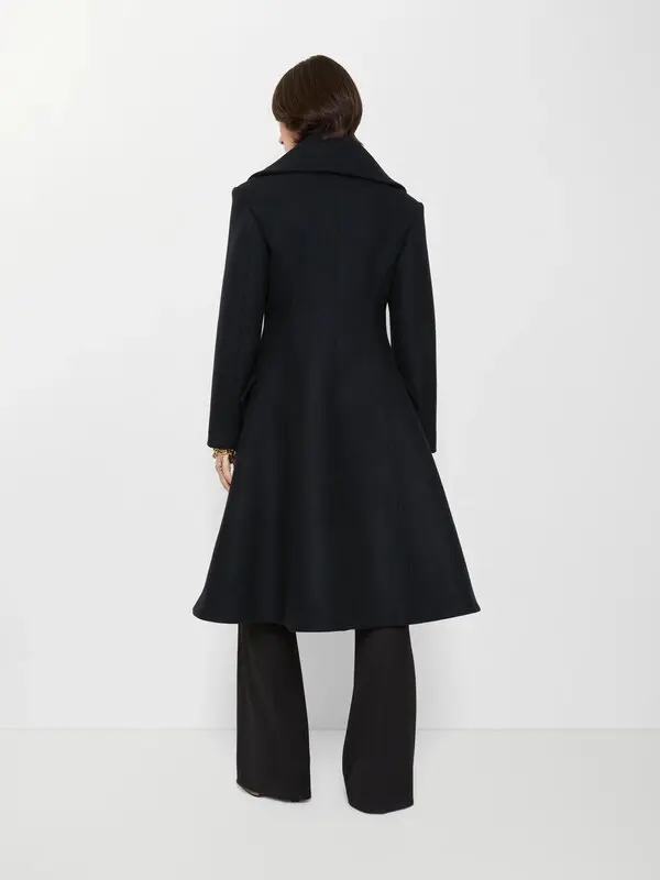 Burberry Double-breasted Tailored Coat - Navy