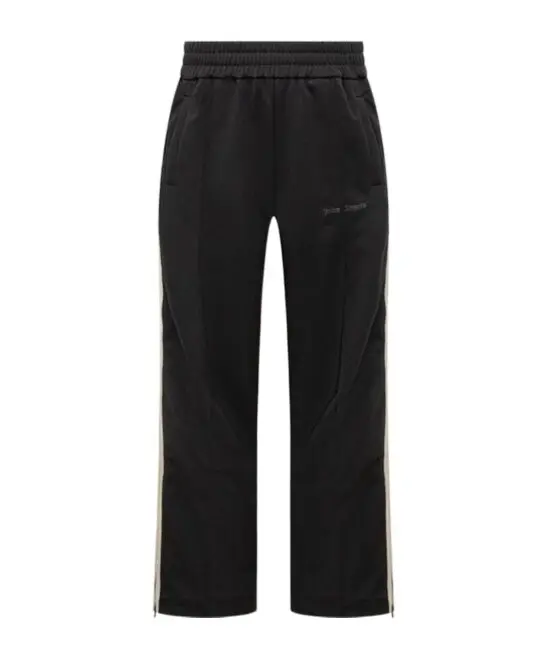 Palm Angels Side Striped Track Pants - Black
