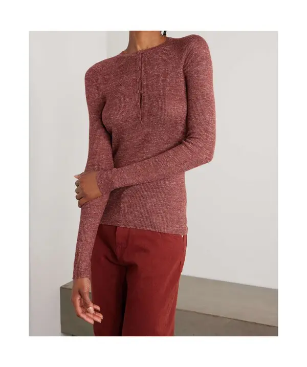 Gabriela Hearst Ribbed Long-sleeve Sweater - Red