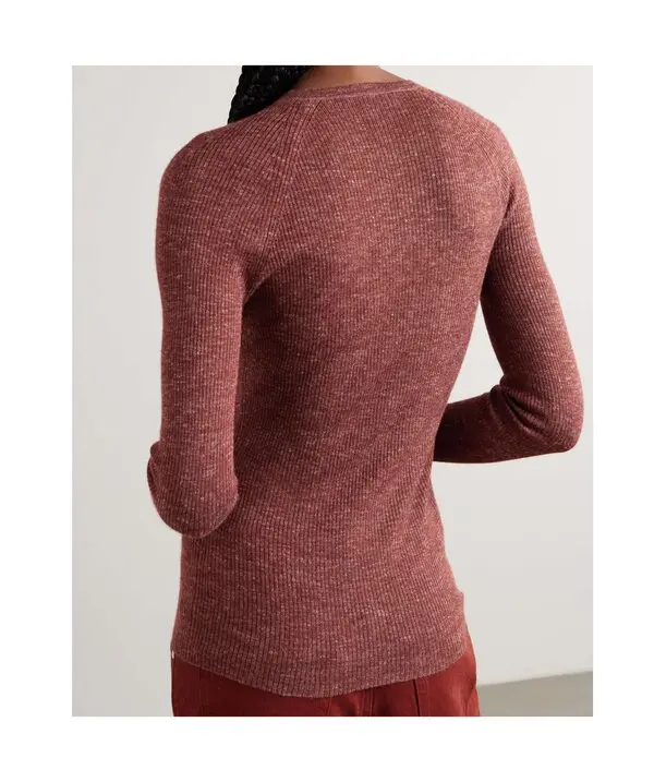 Gabriela Hearst Ribbed Long-sleeve Sweater - Red