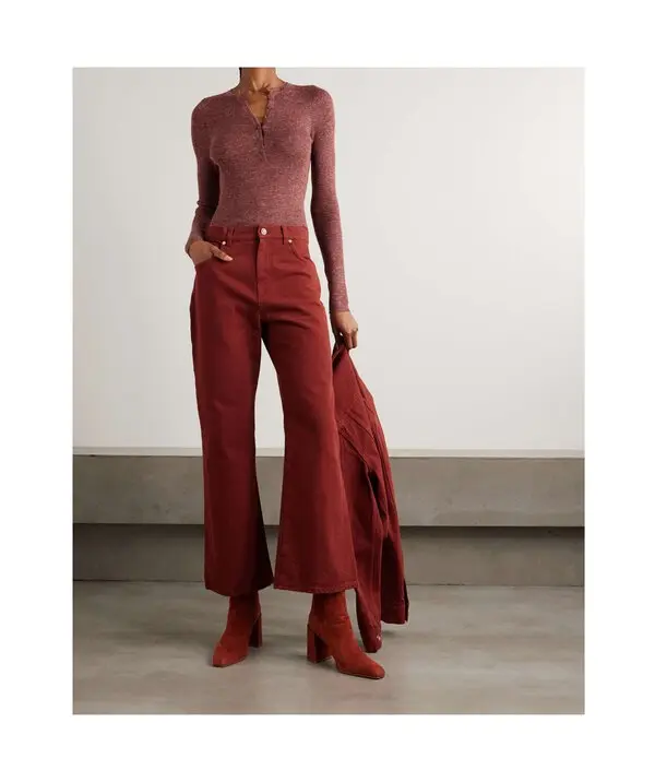Gabriela Hearst Ribbed Long-sleeve Sweater - Red