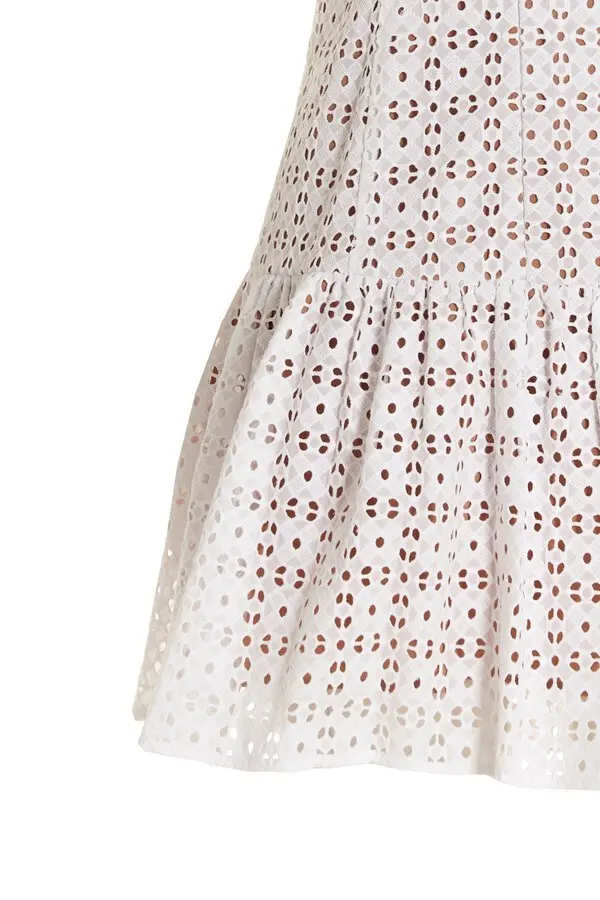 Michael Kors Eyelet Trimmed Spaghetti Strap Dress