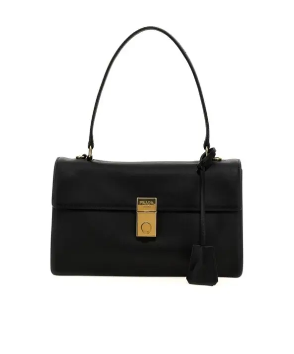 Prada Soft Sound Medium Leather Shoulder Bag