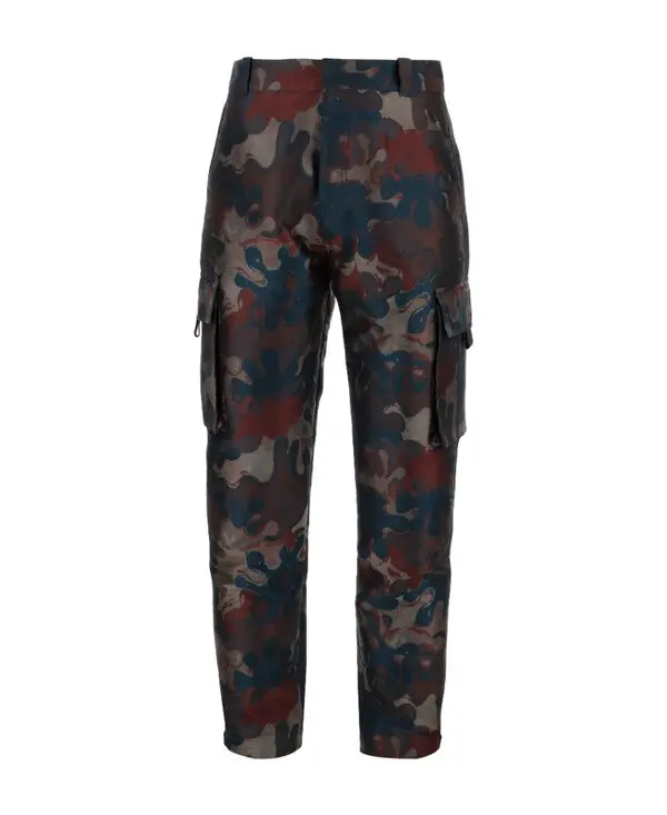Dior Camouflage Print Cargo Trousers