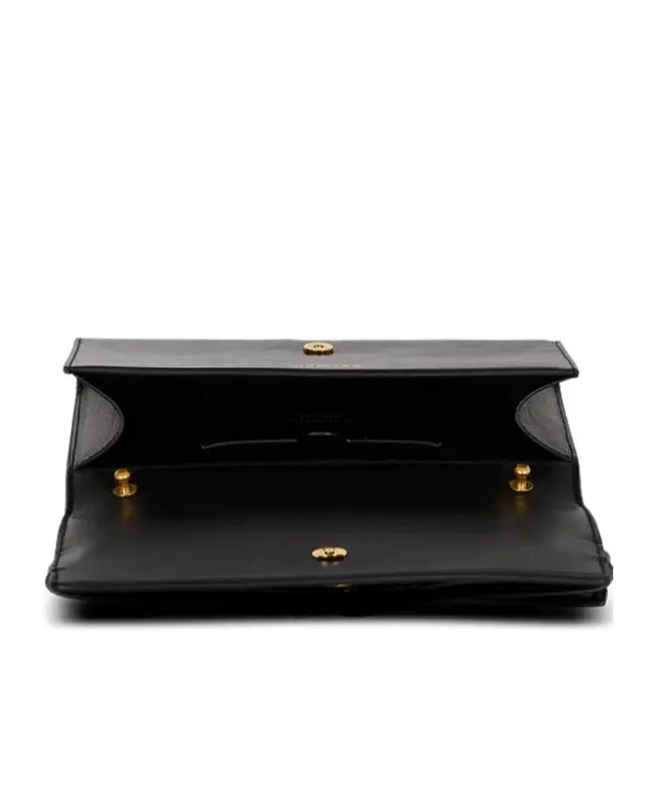 Balmain Shuffle Chain Crinkled Effect Wallet - Black