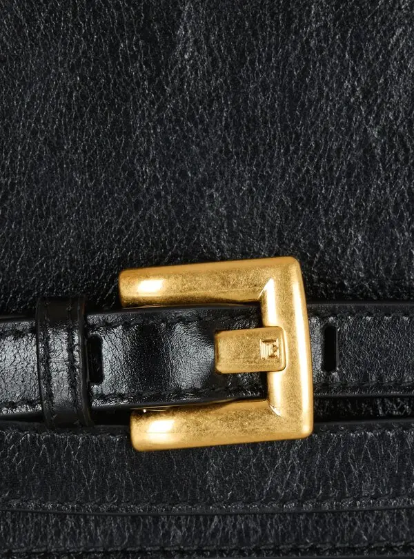 Balmain Shuffle Chain Crinkled Effect Wallet - Black