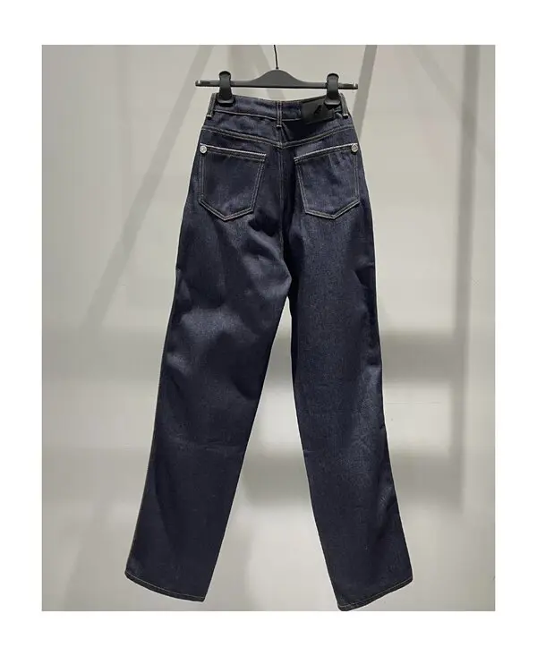 We11Done Navy Blue Straight Jeans