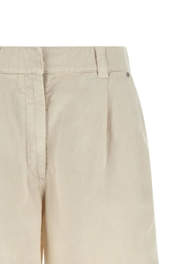 Brunello Cucinelli Monili Detailed Baggy Shorts - Beige