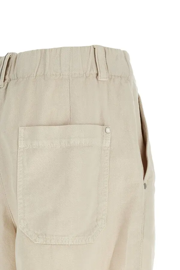 Brunello Cucinelli Monili Detailed Baggy Shorts - Beige