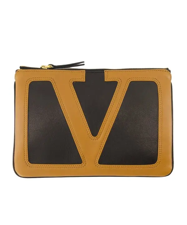 Valentino Garavani Viva Superstar Zip-up Clutch Bag - Black
