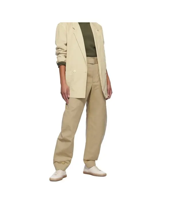 LEMAIRE Belted Tapered Leg Trousers