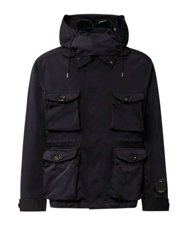 C.P. COMPANY Micro Kei Hooded Jacket With Removable Down Lining - Blue