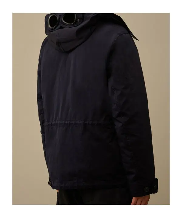 C.P. COMPANY Micro Kei Hooded Jacket With Removable Down Lining - Blue