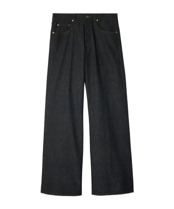 Burberry Straight-leg Jeans With Turn-up Hem