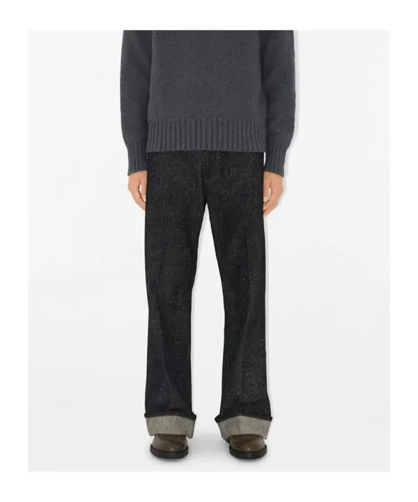 Burberry Straight-leg Jeans With Turn-up Hem