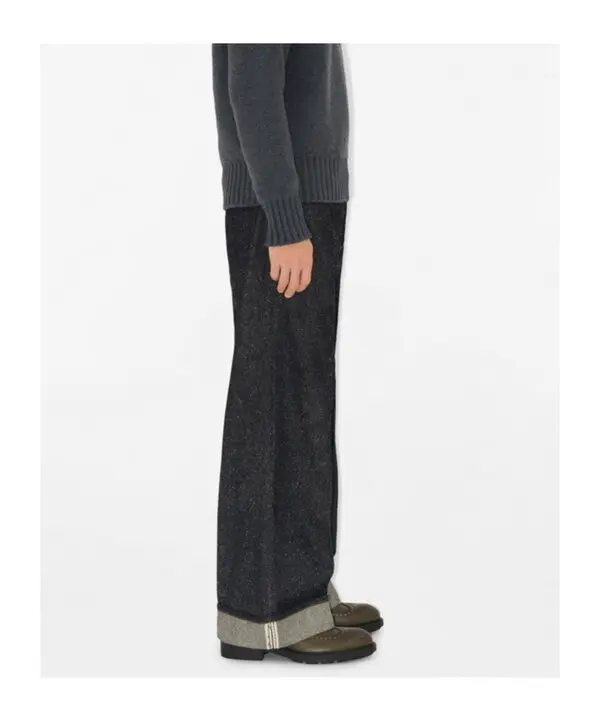 Burberry Straight-leg Jeans With Turn-up Hem