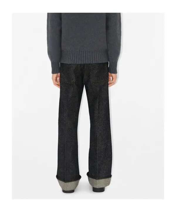 Burberry Straight-leg Jeans With Turn-up Hem