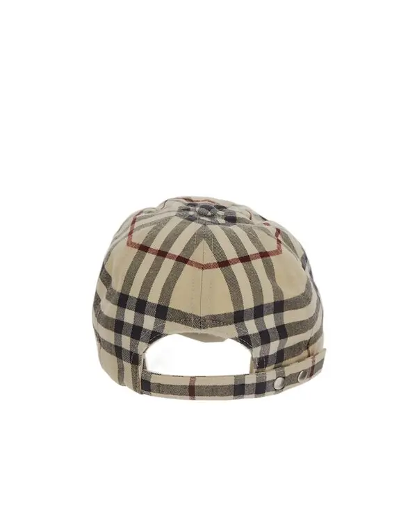 Burberry Checked Curved-peak Baseball Cap - Nude