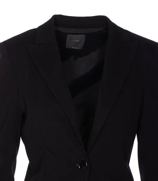 Pinko Single Breasted Tailored Blazer - Black