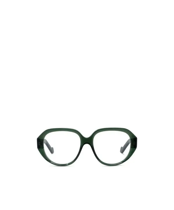 Loewe Oval Frame Glasses - Green