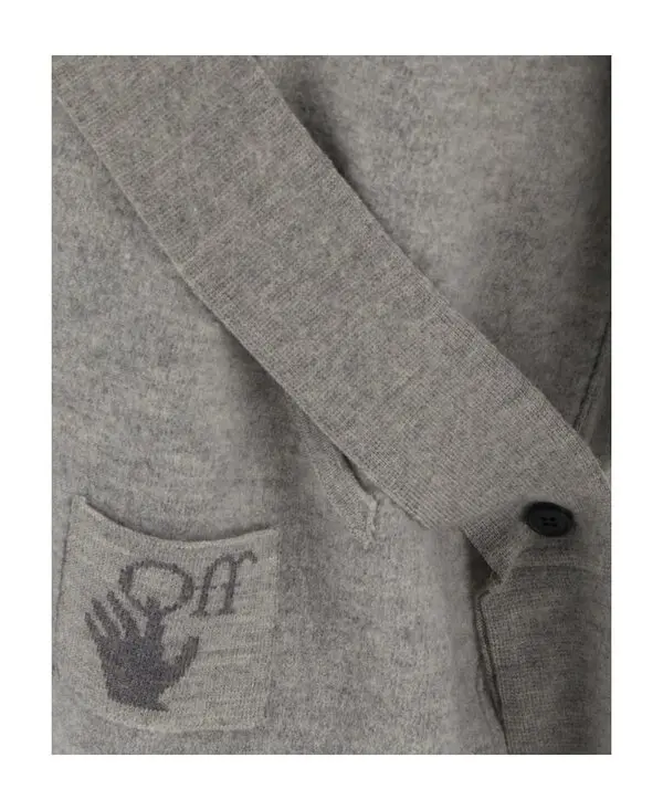 Off-White Logo Patch Drawstring Hoodie