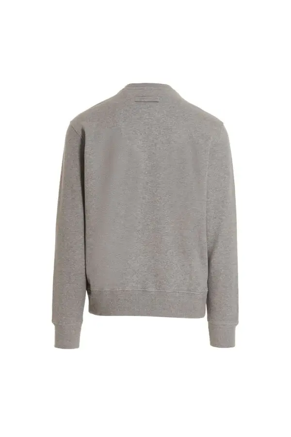 Zegna Logo-print Cotton Sweatshirt - Gray