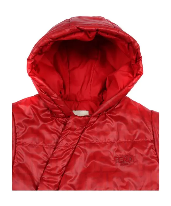 Fendi Ff Logo Padded Jacket With Hood