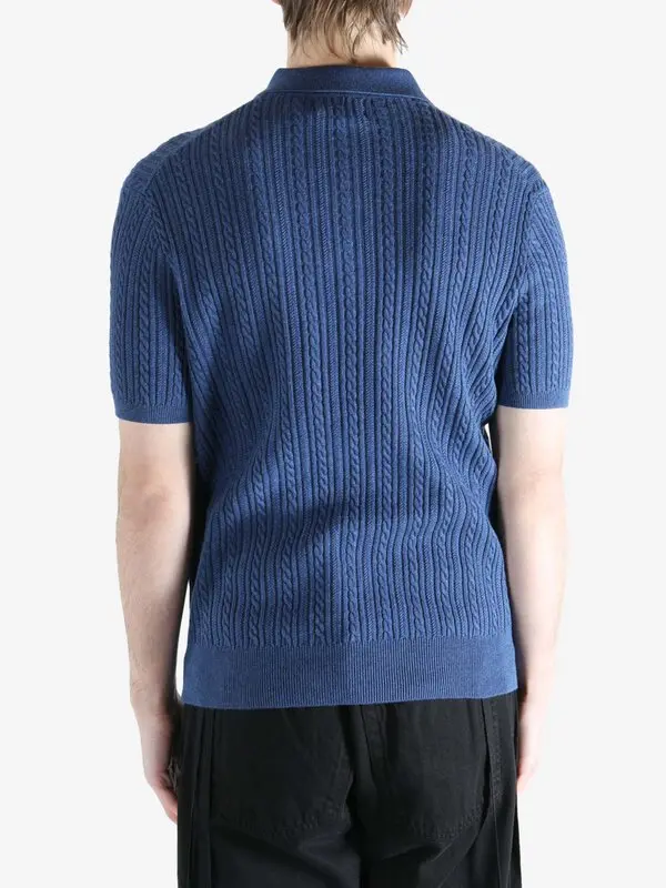 Polo Ralph Lauren Logo Embroidered Knitted Polo Shirt