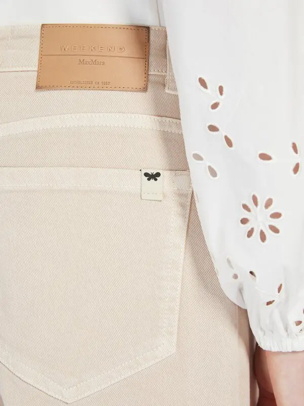 Max Mara Medina Wide Leg Trousers - Sand-colored