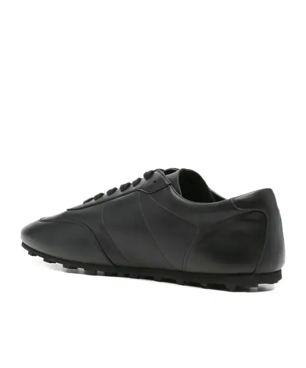 Marni Leather Lace-up Sneakers - Black