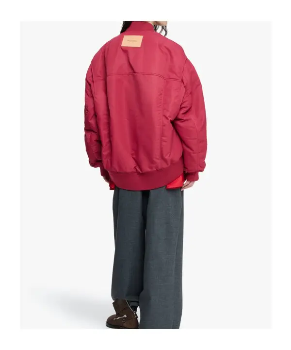 J.W.ANDERSON Boxy Zip-front Bomber Jacket - Red