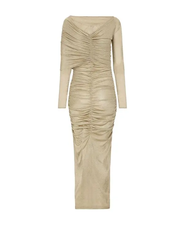 Dolce & Gabbana Lurex Mesh Calf-length Dress