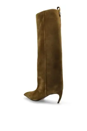Attico The Lea Boots - Green
