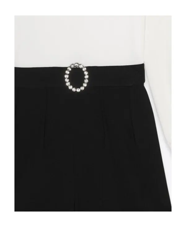 Saint Laurent High-waisted Playsuit With Embellished Belt - White
