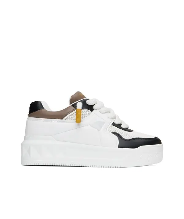 Valentino Garavani One Stud Lace-up Sneakers - White