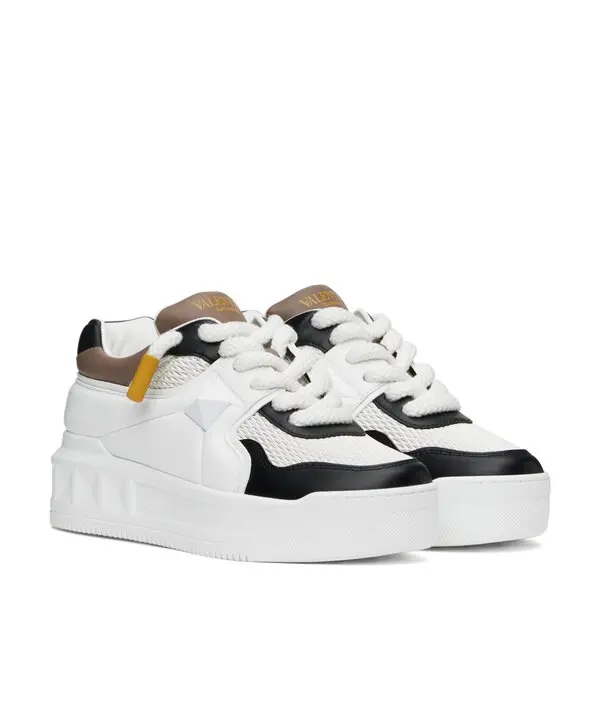 Valentino Garavani One Stud Lace-up Sneakers - White