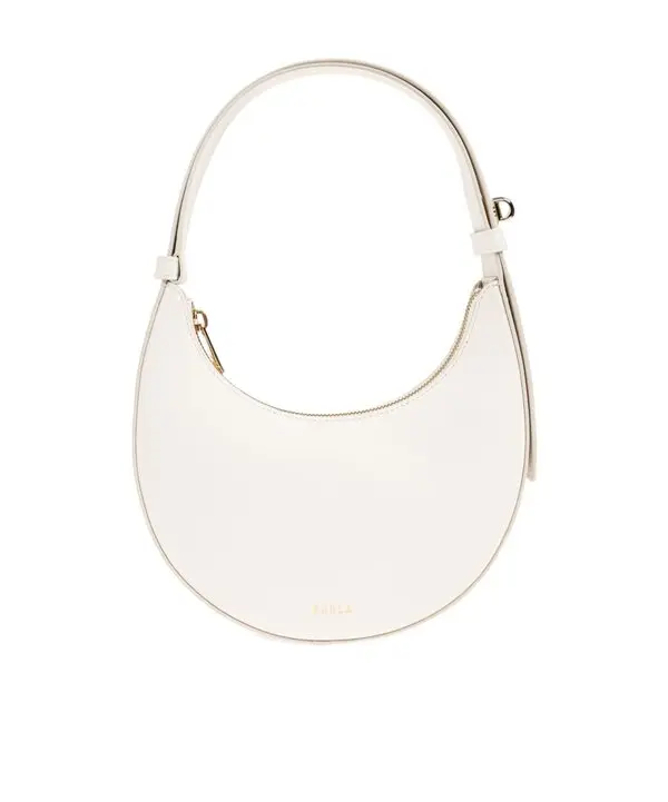 Furla Delizia Mini Shoulder Bag With Logo - White