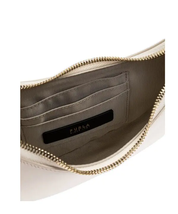 Furla Delizia Mini Shoulder Bag With Logo - White