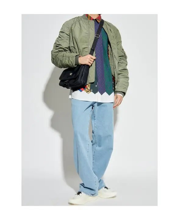 Moschino Ruched Zip-up Bomber Jacket