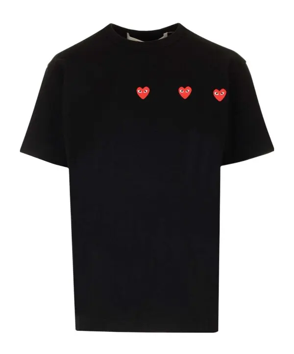 Play Comme Des Garcon Heart-print Cotton T-shirt
